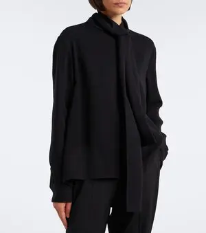 Balenciaga Silk And Wool Blouse