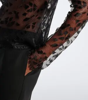 Fendi Sheer Lace Top