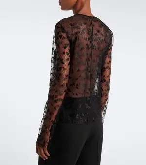 Fendi Sheer Lace Top