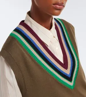 Dries Van Noten Virgin Wool Sweater Vest
