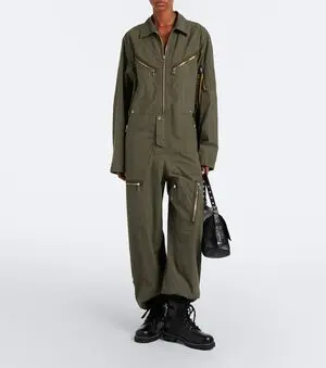 Fendi Wool-lined Leather Combat Boots
