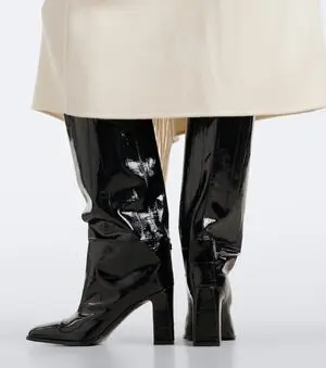 JIMMY CHOO Caly Leather Over-the-knee Boots