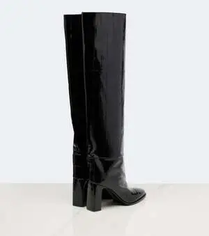 JIMMY CHOO Caly Leather Over-the-knee Boots