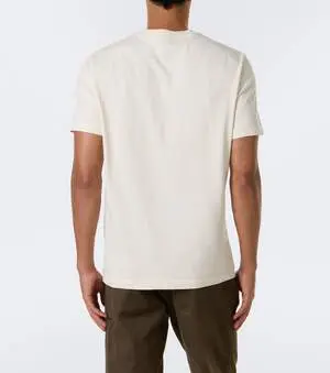 Moncler Logo Embroidered Cotton Jersey T-shirt