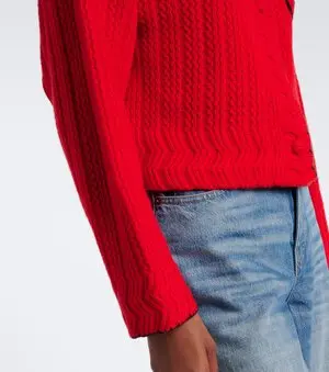 Chloé Embroide Wool And Cashmere Cardigan