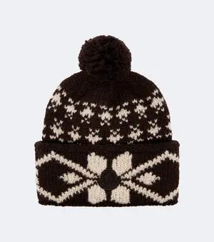 Moncler Sequined Fair Isle Wool-blend Beanie