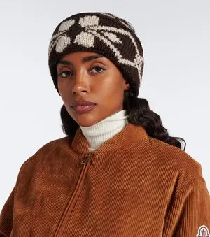 Moncler Sequined Fair Isle Wool-blend Beanie