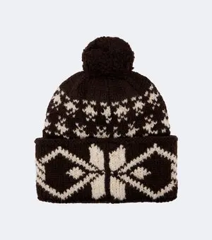 Moncler Sequined Fair Isle Wool-blend Beanie