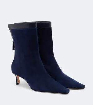 Manolo Blahnik Zufavis Suede Ankle Boots
