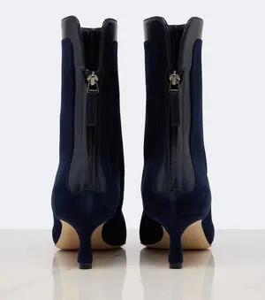 Manolo Blahnik Zufavis Suede Ankle Boots