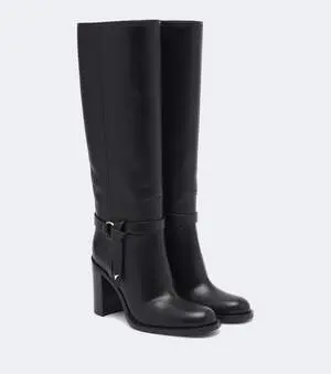 Fendi Leather Knee-high Boots