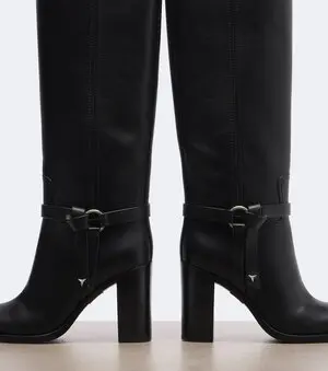 Fendi Leather Knee-high Boots