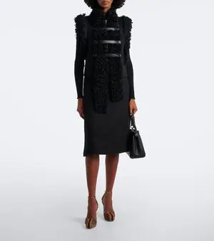 Fendi Tiger-print Calf Hair Platform Pumps