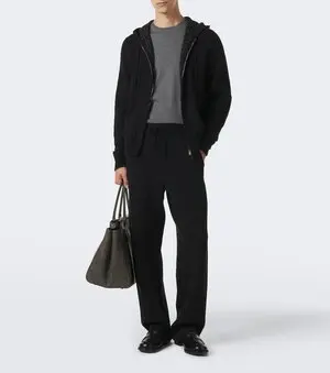 Fendi Cashmere-blend Zip-up Hoodie