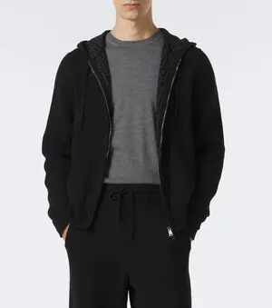 Fendi Cashmere-blend Zip-up Hoodie