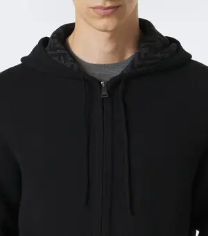 Fendi Cashmere-blend Zip-up Hoodie