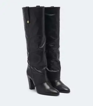 Chloé Anouk Leather Knee-high Boots - Black