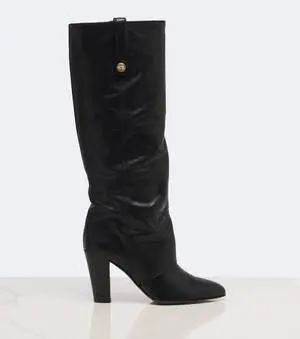 Chloé Anouk Leather Knee-high Boots - Black