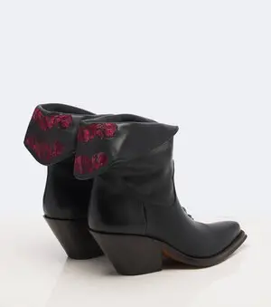 Chloé Azelan Leather Cowboy Boots