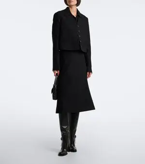 Fendi Wool-blend Bouclé Midi Skirt
