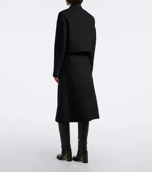 Fendi Wool-blend Bouclé Midi Skirt