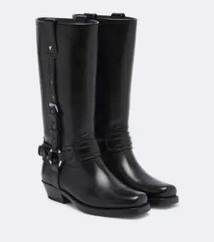 Fendi Leather Biker Boots