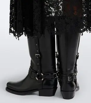 Fendi Leather Biker Boots