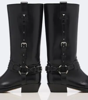 Fendi Leather Biker Boots