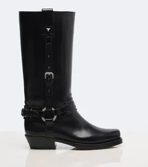 Fendi Leather Biker Boots