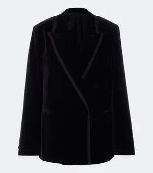 Fendi Double-breasted Velvet Blazer