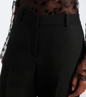 Fendi Silk And Cotton Wide-leg Pants