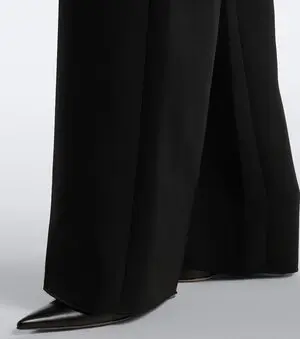 Fendi Silk And Cotton Wide-leg Pants