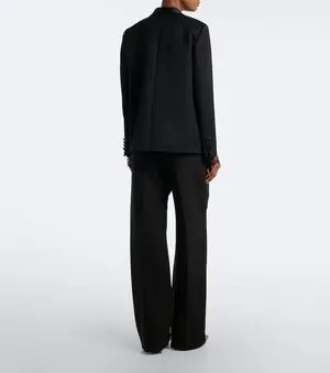 Fendi Silk And Cotton Wide-leg Pants