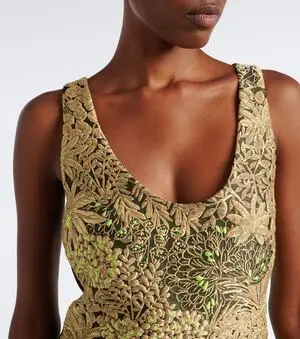 Dries Van Noten Floral Jacquard Top