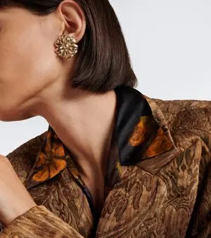 Dries Van Noten Floral Earrings