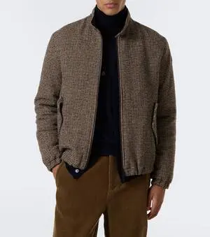 Moncler Ebrodel Reversible Wool-blend Down Jacket