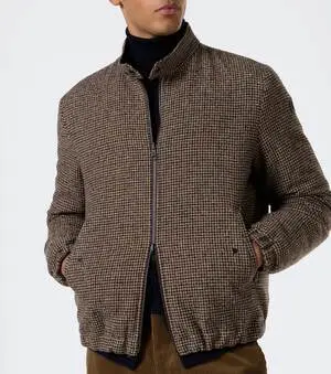 Moncler Ebrodel Reversible Wool-blend Down Jacket
