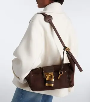 Chloé Paddington Mini Suede Shoulder Bag