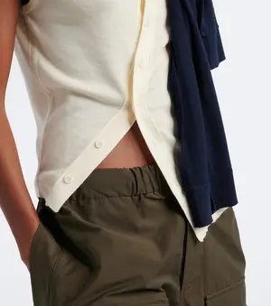 JW Anderson Layered Off-shoulder Wool Top