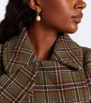 Chloé Faux Pearl Brass Earrings