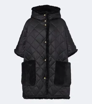Moncler Reversible Hooded Quilted Cape