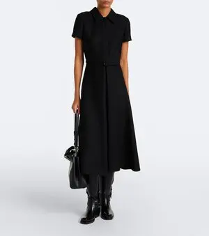 Fendi Wool-blend Bouclé Midi Dress