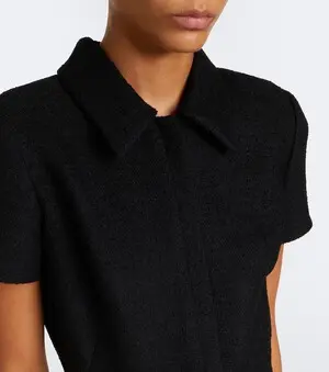 Fendi Wool-blend Bouclé Midi Dress