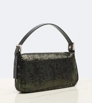 Fendi Baguette® 26424 Small Embellished Shoulder Bag