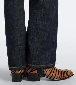 Fendi Printed Calf Hair Mid-calf Boots
