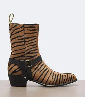 Fendi Printed Calf Hair Mid-calf Boots