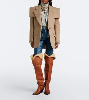 Chloé Azelan Leather Over-the-knee Boots