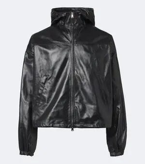 Fendi Leather Bomber Jacket
