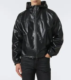 Fendi Leather Bomber Jacket