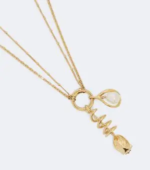 Chloé Embellished Pendant Necklace